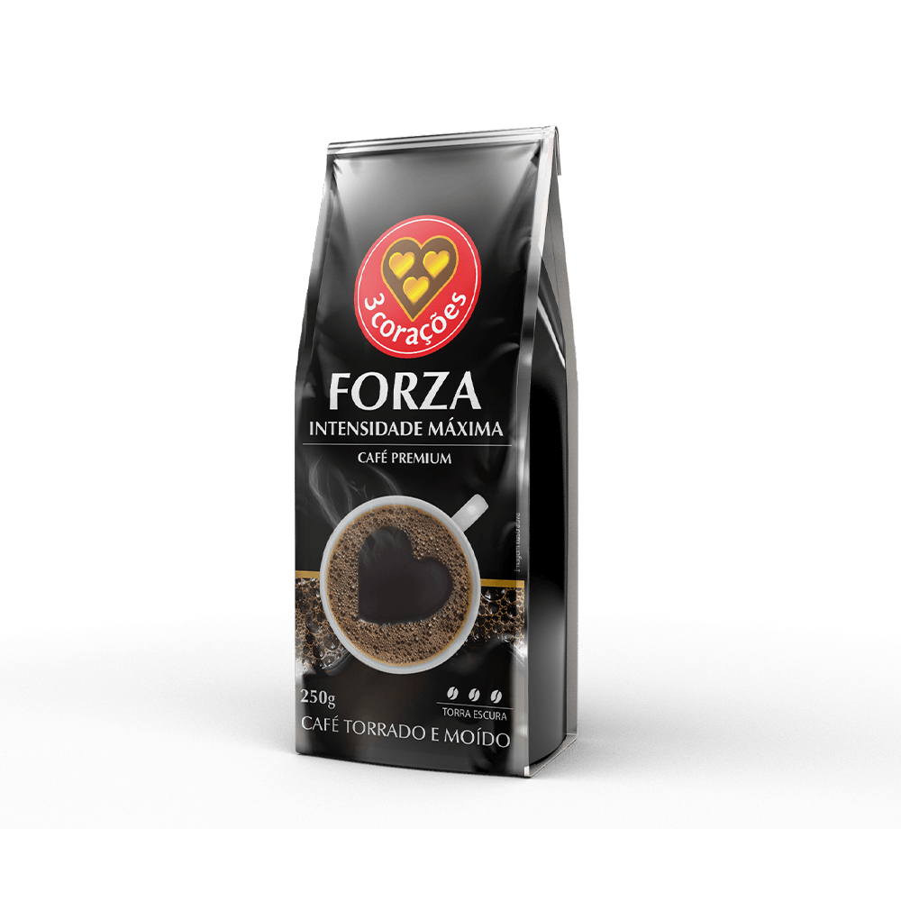 Café Forza 3 Corações: Intensidade Máxima em Grãos Selecionados