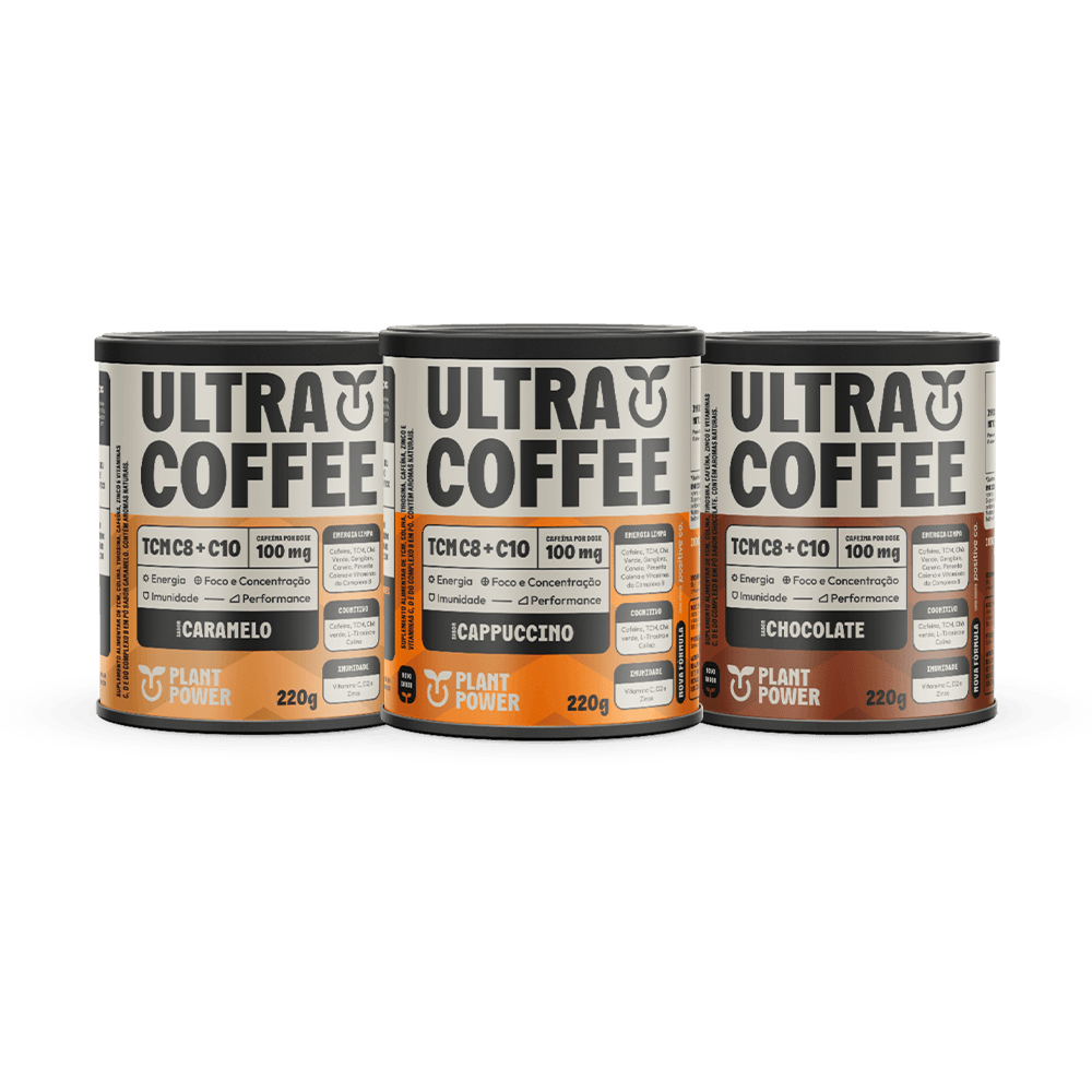 Kit 3 UltraCoffee - Cappuccino, Chocolate e Caramelo