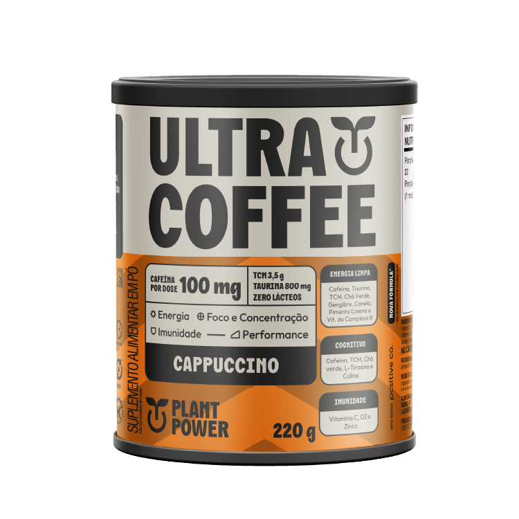Ultracoffee Cappuccino 220g Plant Power - Mercafé