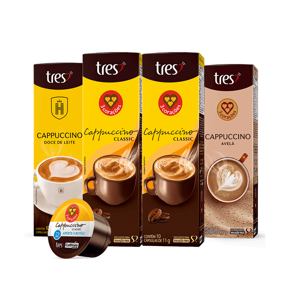 Kit Cappuccino Lovers com 40 Cápsulas TRES